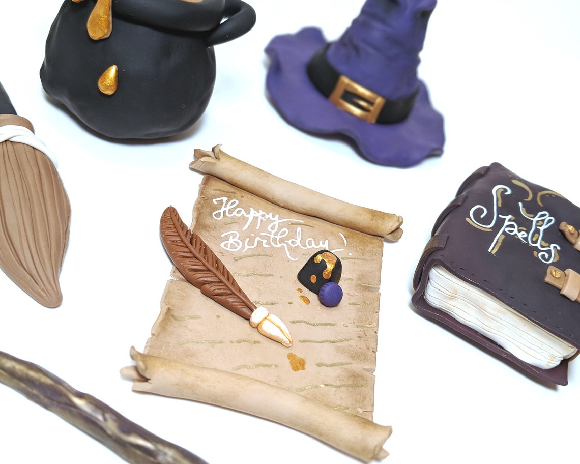 Wizard Cake Topper Witch Cake Topper Magic Cake Topper - Etsy