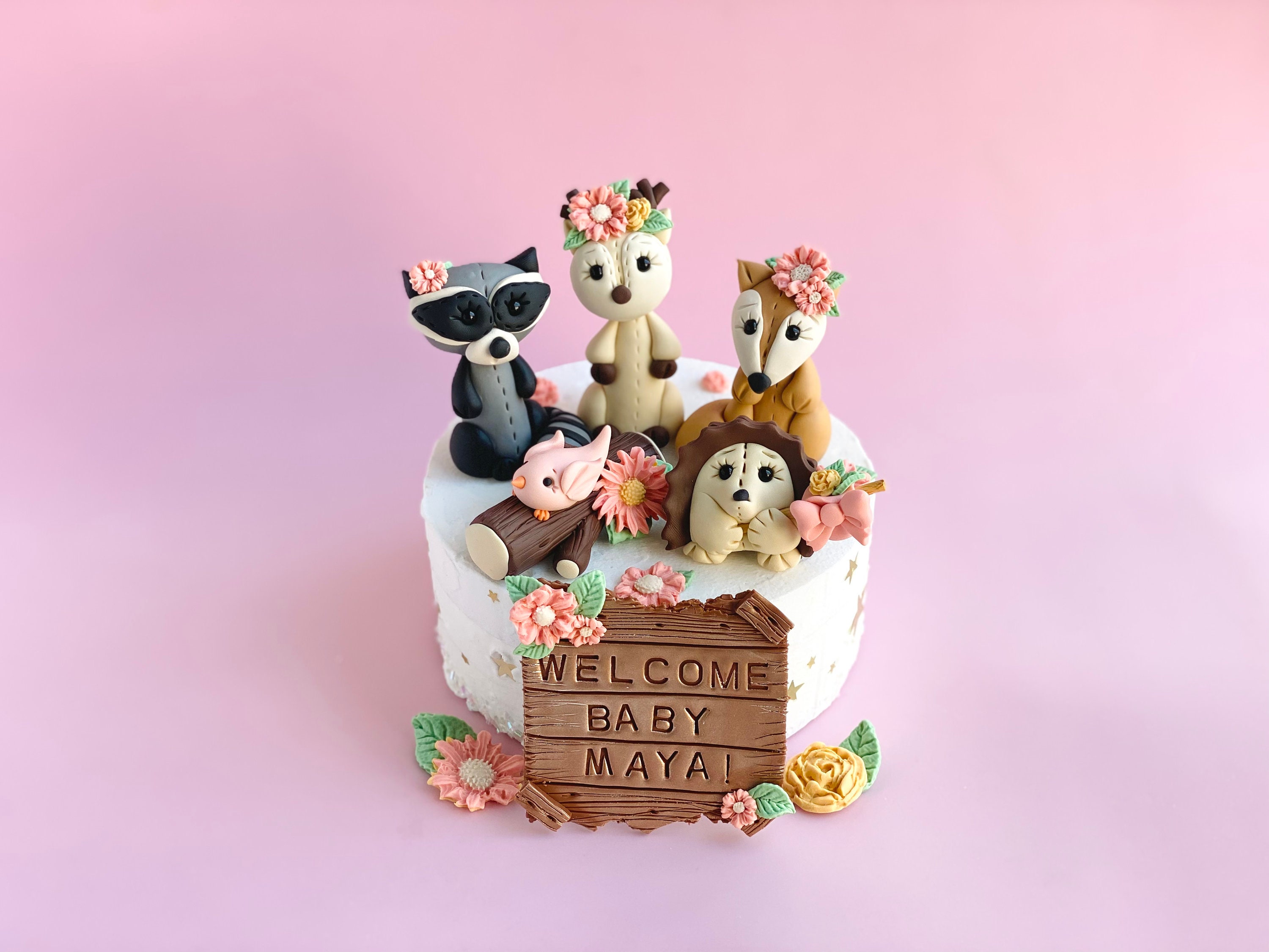 Forest Animals Cake Topper Woodland Cake Topper Woods Cake - Etsy