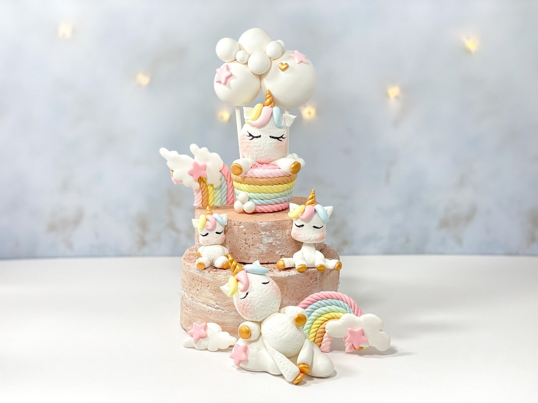 Fat Unicorn Cake Topper, Unicorn Cake Topper, Chubby Unicorn Cake ...