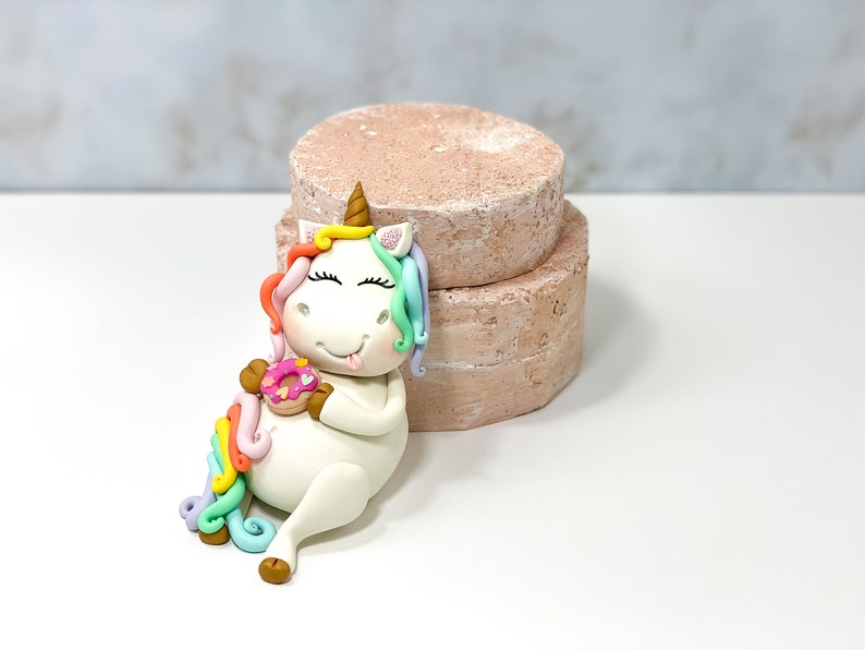 Fat Unicorn Cake Topper Unicorn Cake Topper Chubby Unicorn - Etsy