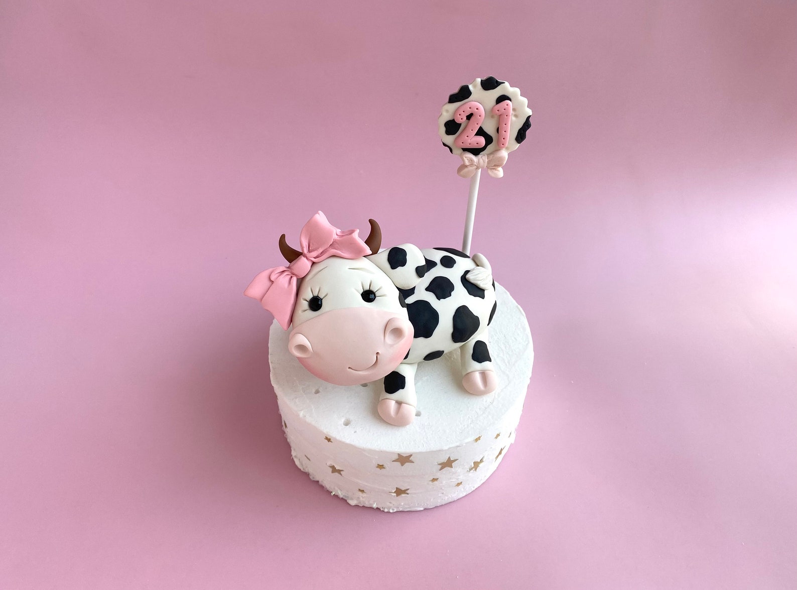 Cow Cake Topper Farm Cake Topper Farm Animals Cake Topper | Etsy