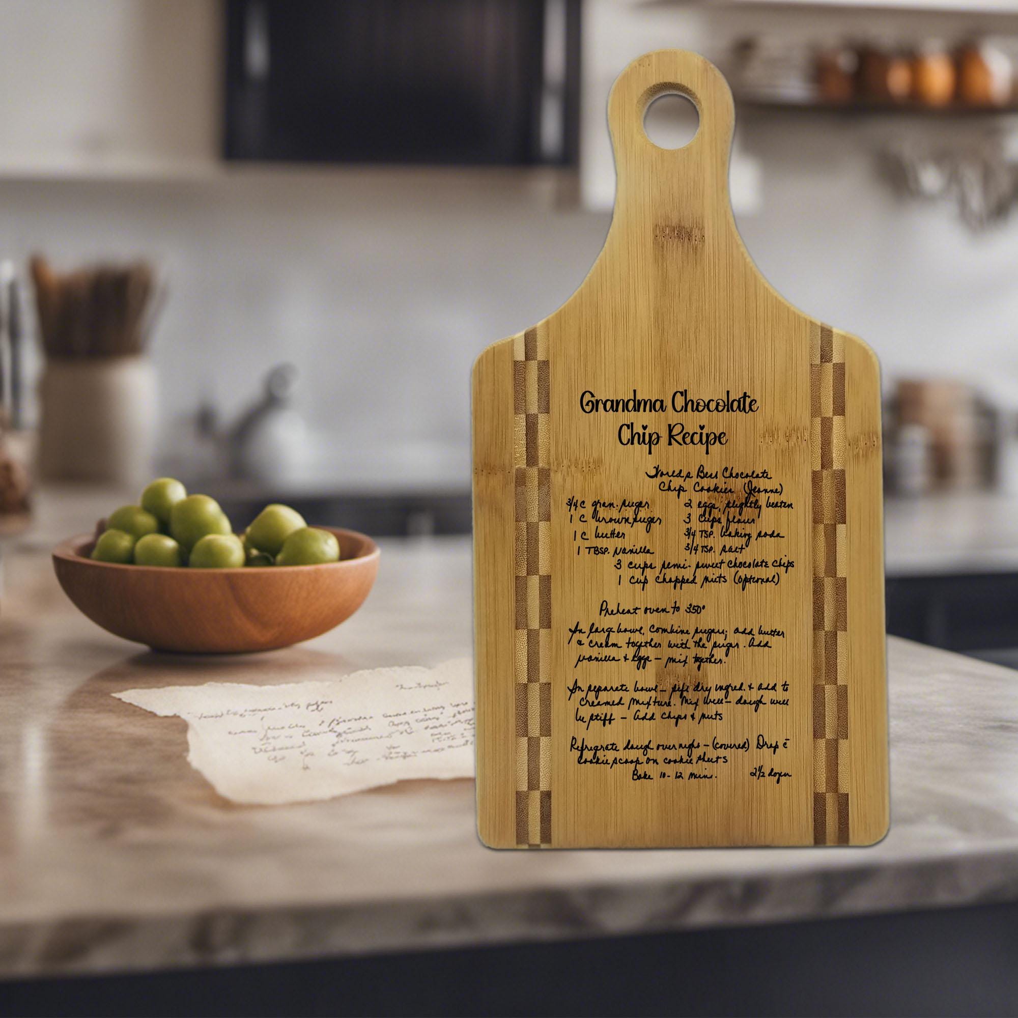 Personalized Recipe Cutting Board: Handwritten Family Keepsake - Etsy