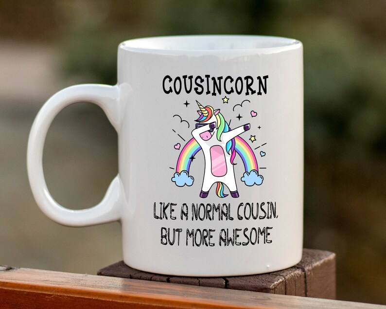 Cousincorn Mug Unicorn Funny Cousin Gift Gift for Cousin | Etsy