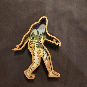 3D LAYERED BIGFOOT - Etsy