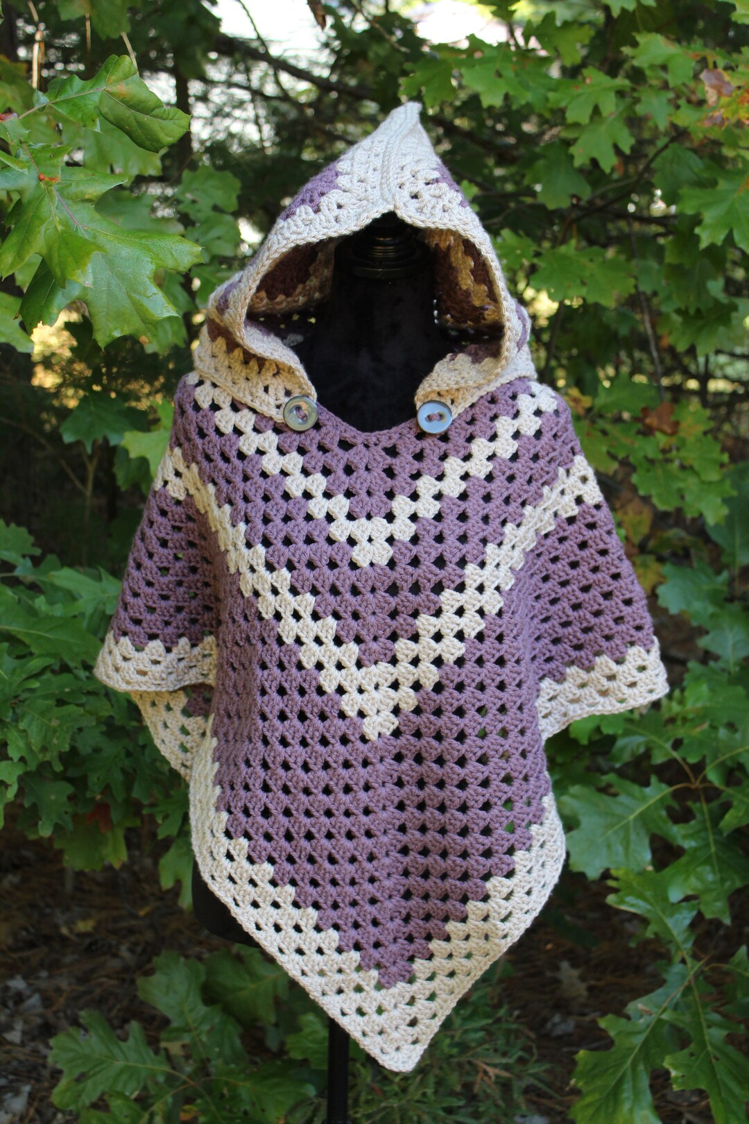 Poncho With Oversized Detachable Hood - Etsy