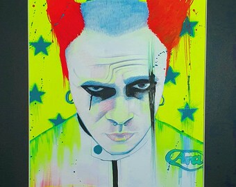 Keith Flint Art - Etsy