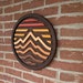 Wood Mountain Art Wall Sign, Rustic Nature Scenery Artwork, Natural ...
