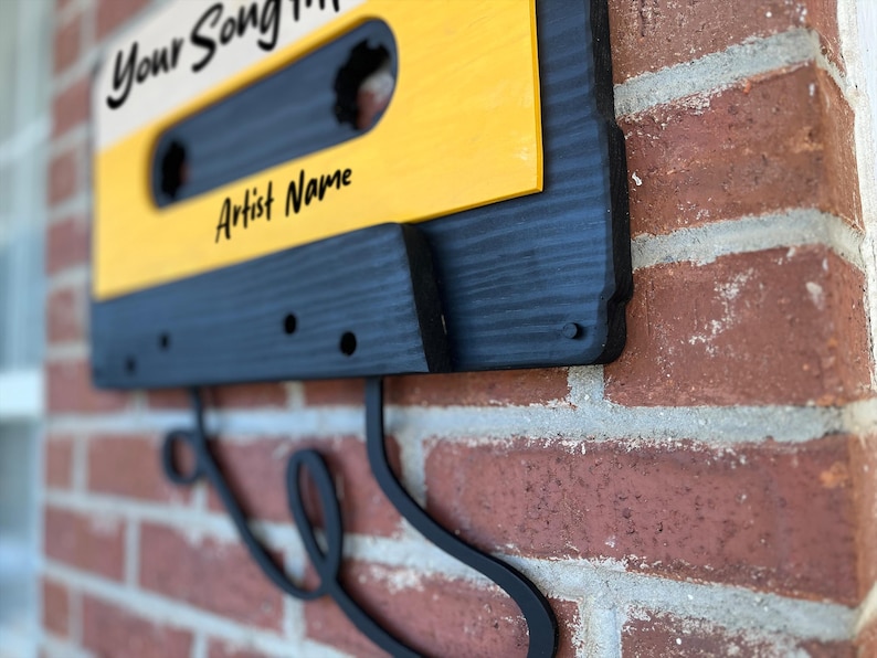 Customizable Wood Cassette Tape Wall Art: Retro Music Decor - Etsy