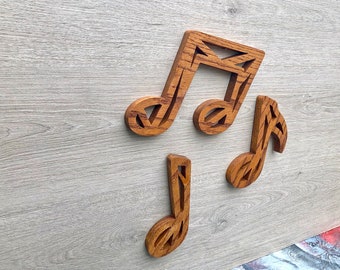 Wood Music Notes | Etsy