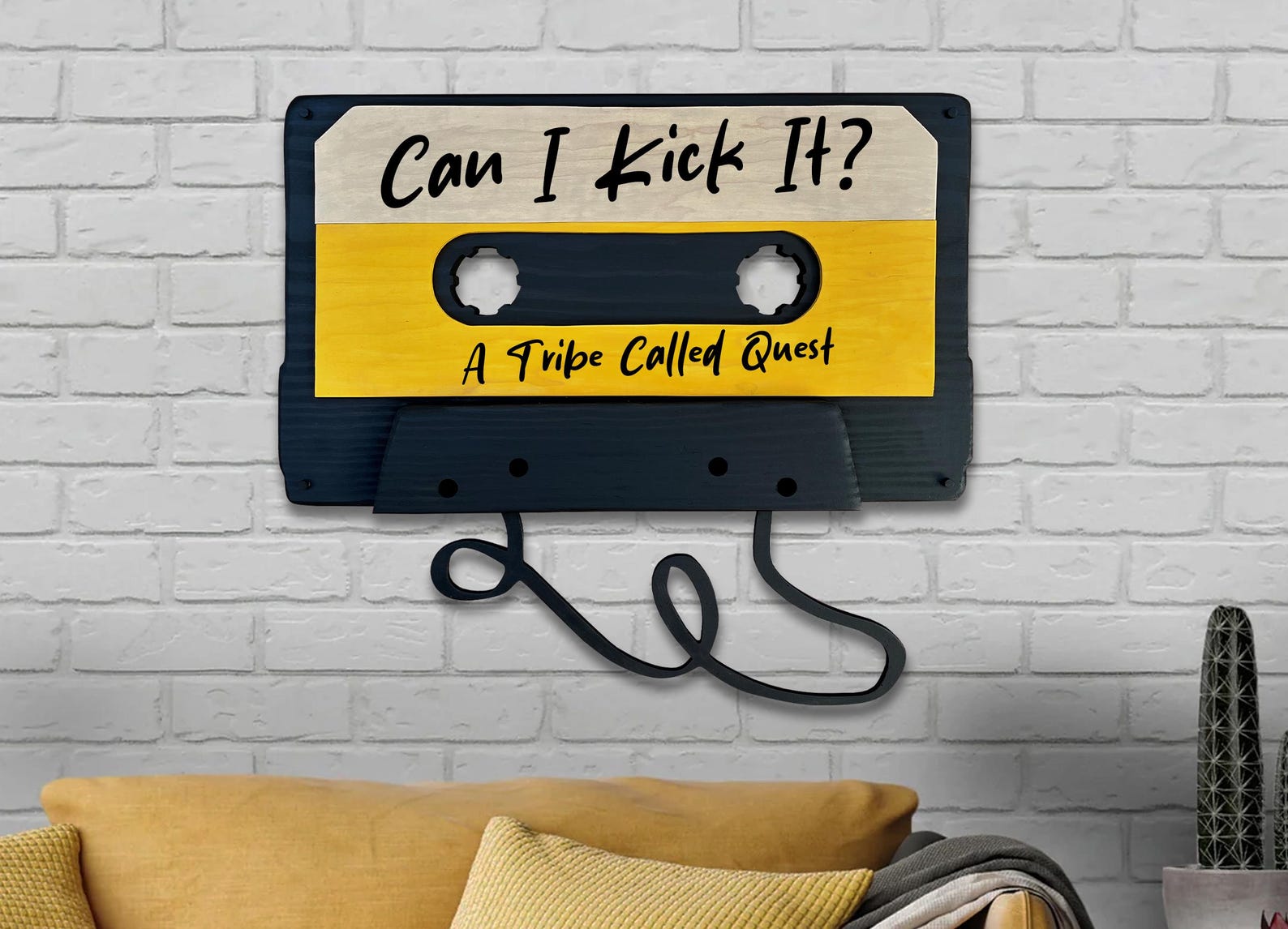 Customizable Wood Cassette Tape Wall Art: Retro Music Decor - Etsy