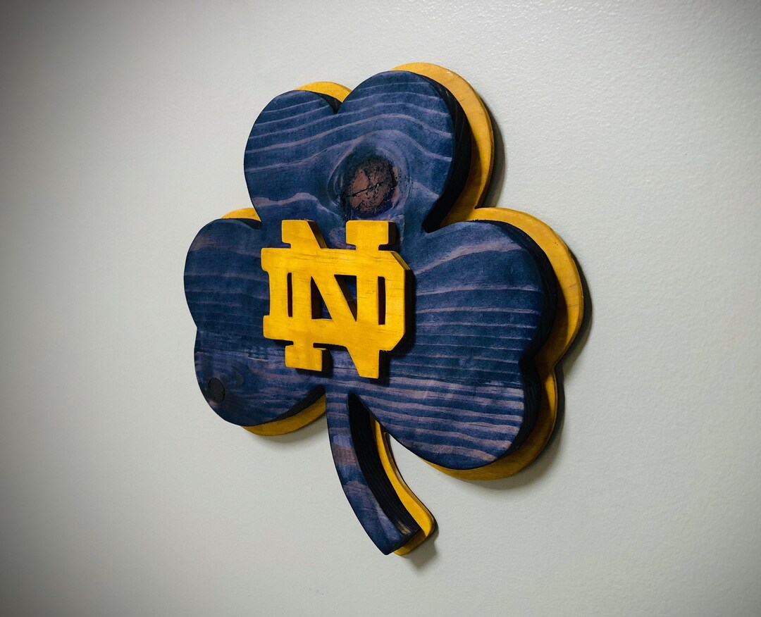 Handmade Dimensional Notre Dame Fighting Irish Wood Wall Sign - Etsy
