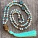 108 Mala Beads Mala Necklace Beaded Gemstone Necklace Long - Etsy