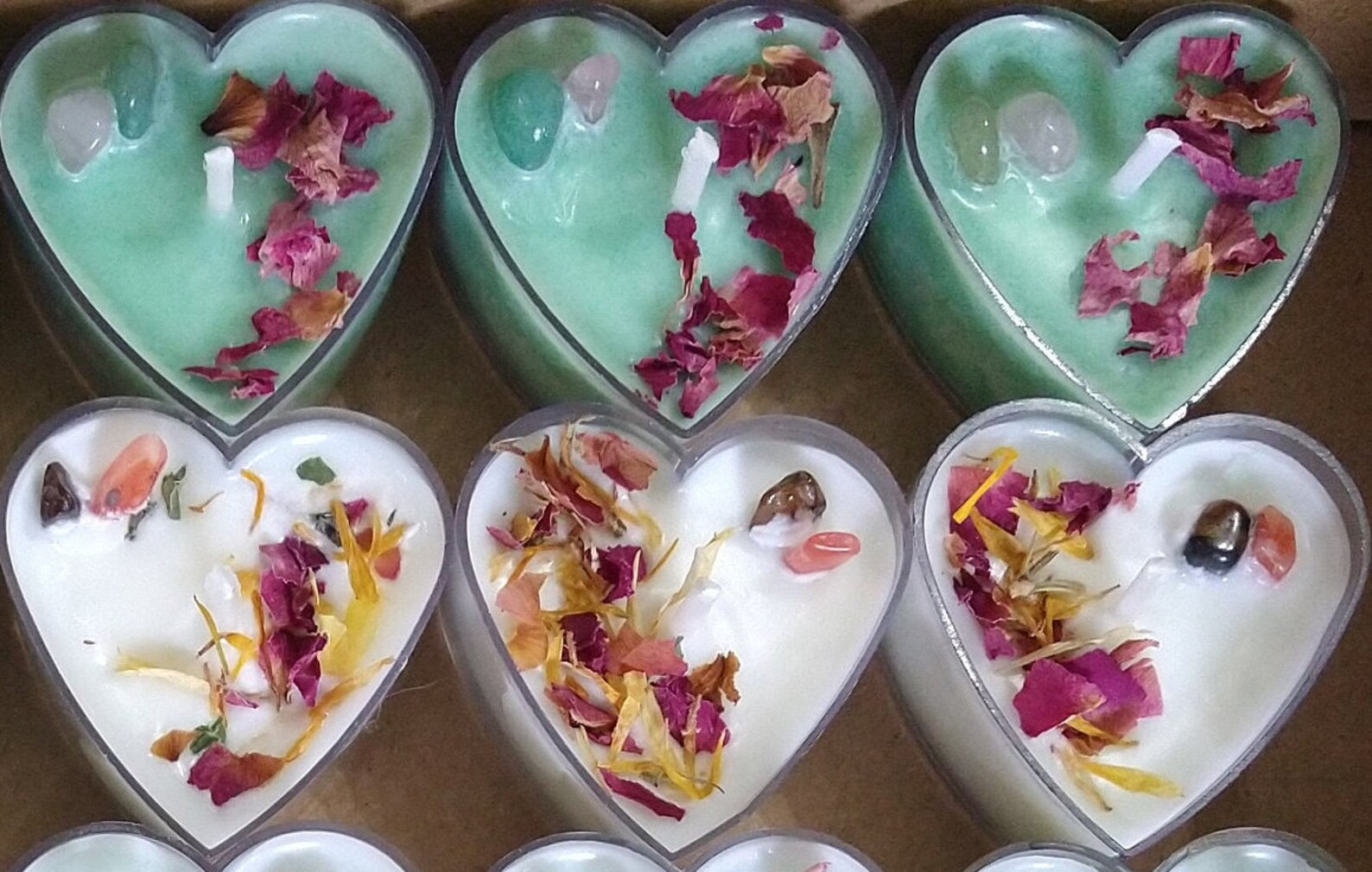 Crystal & Flower Tea Lights scented or Unscented - Etsy