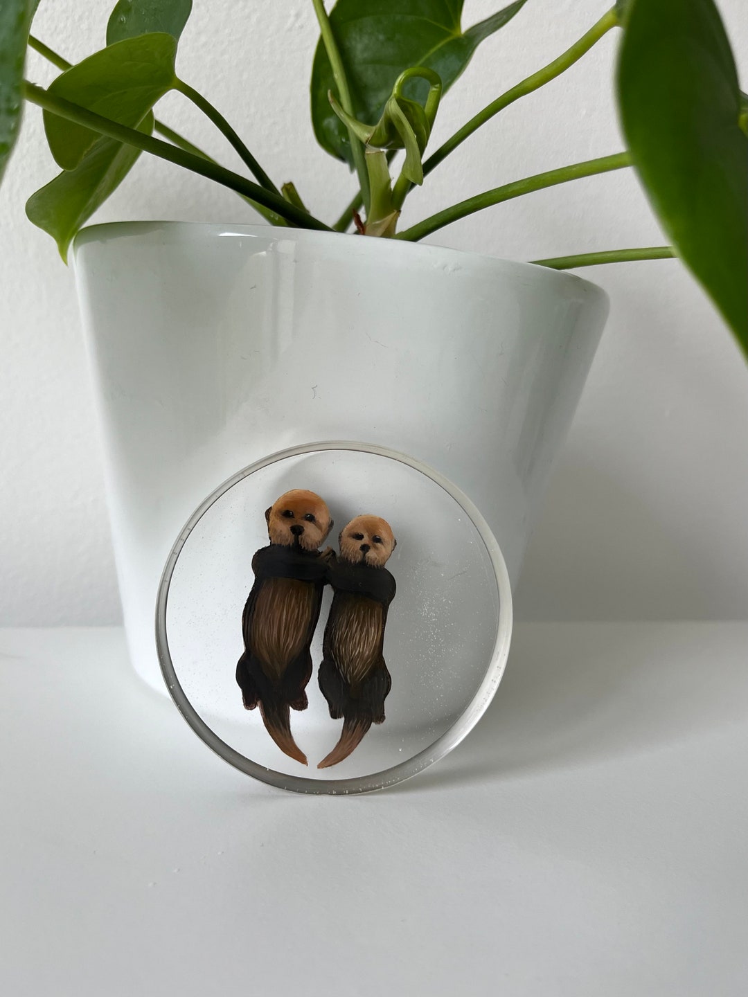 Otters in Resin Painting - Etsy