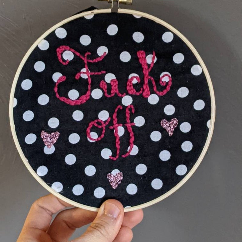 Profane Cross Stitch - Etsy