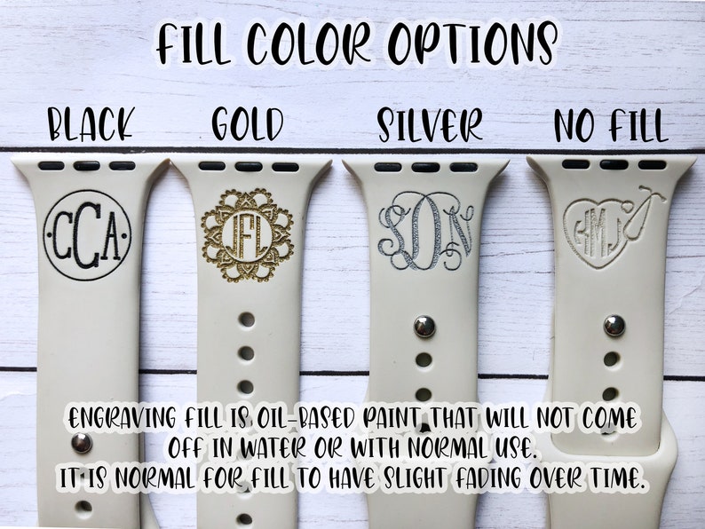 Custom Engraved Silicone Watch Band - Etsy