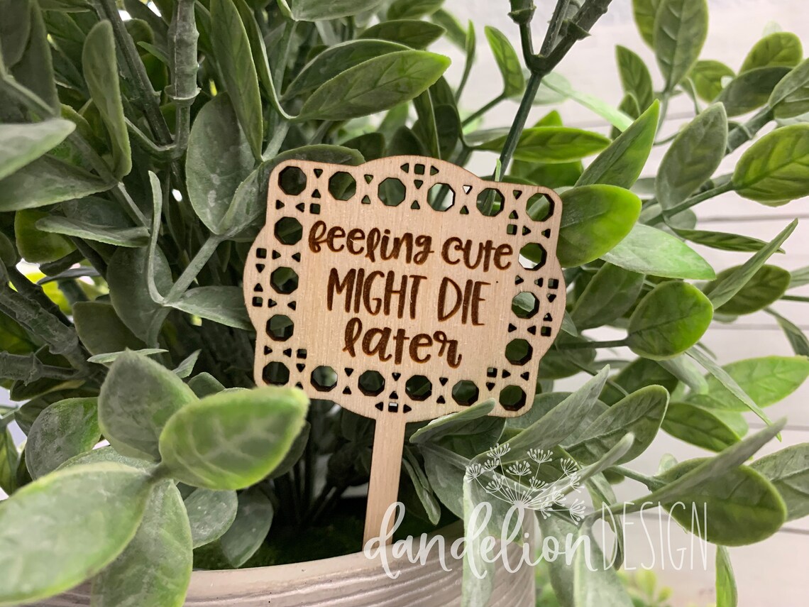Wood Plant/succulent Marker Sign 2 Pack - Etsy