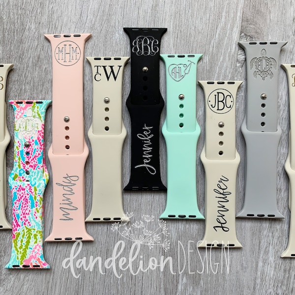 Monogram Apple Watch Band - Etsy