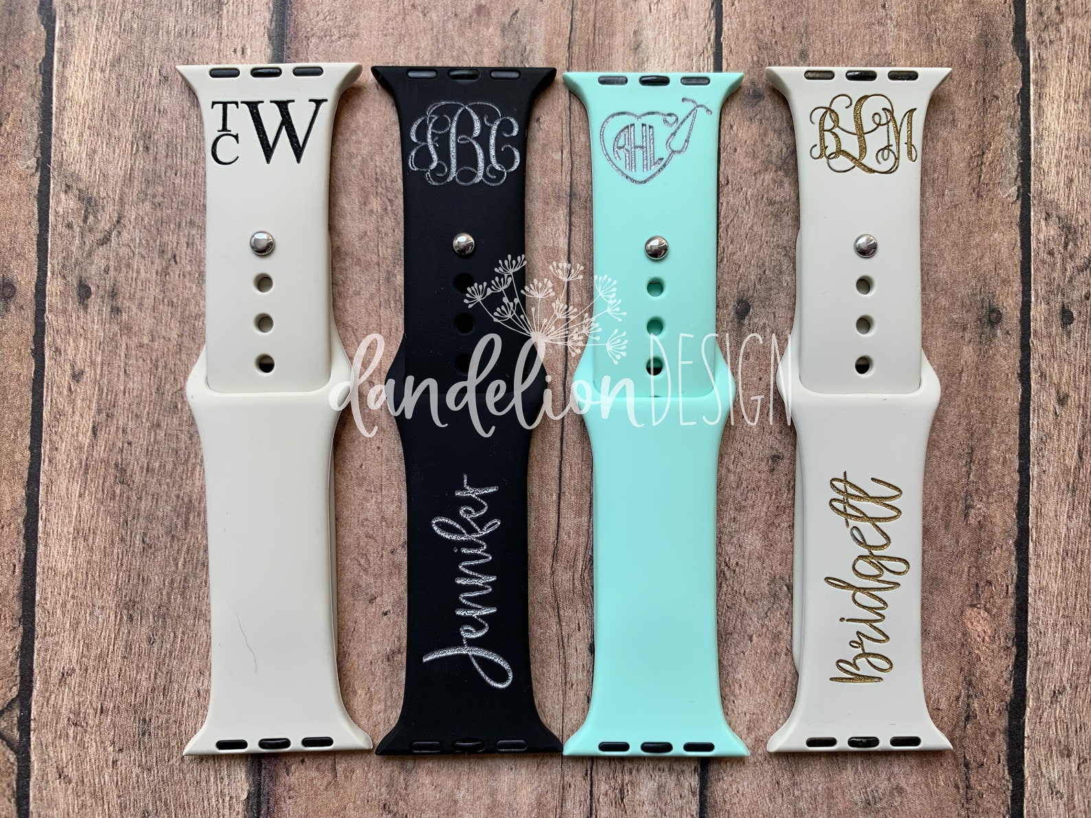 Custom Engraved Silicone Watch Band - Etsy