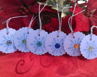 Snowflake gift tag | Etsy