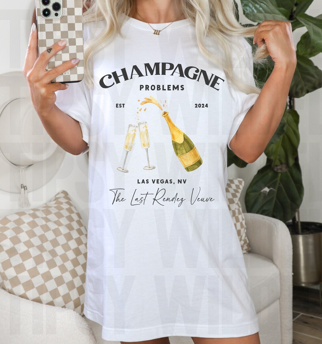 Champagne Problems Shirt, Custom Location, Bachelorette Social Club ...