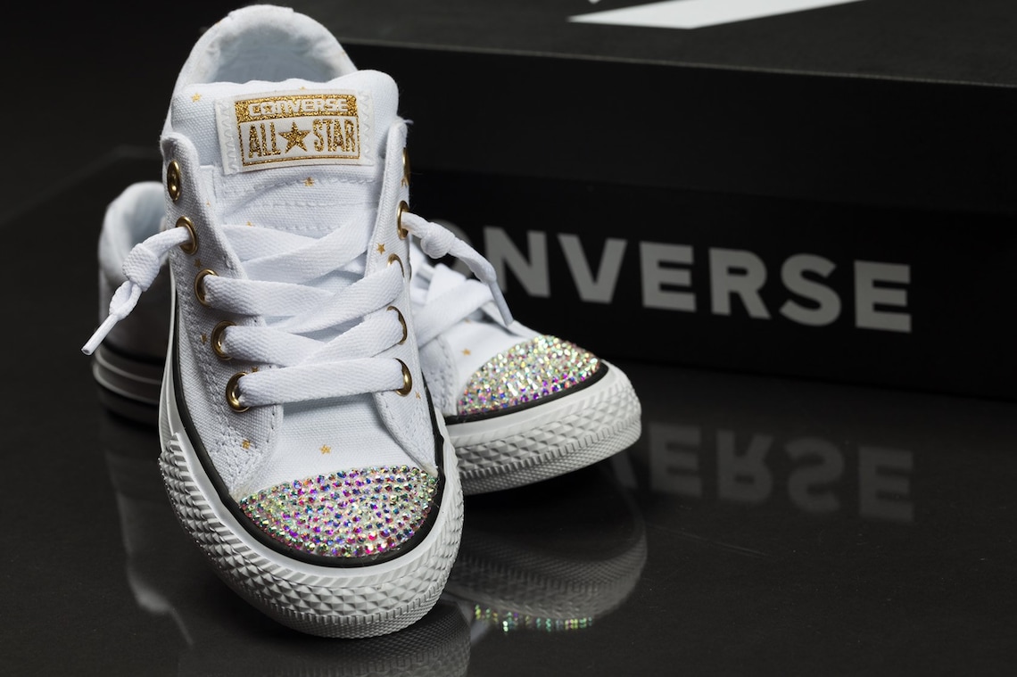 Bedazzled Converse - Etsy