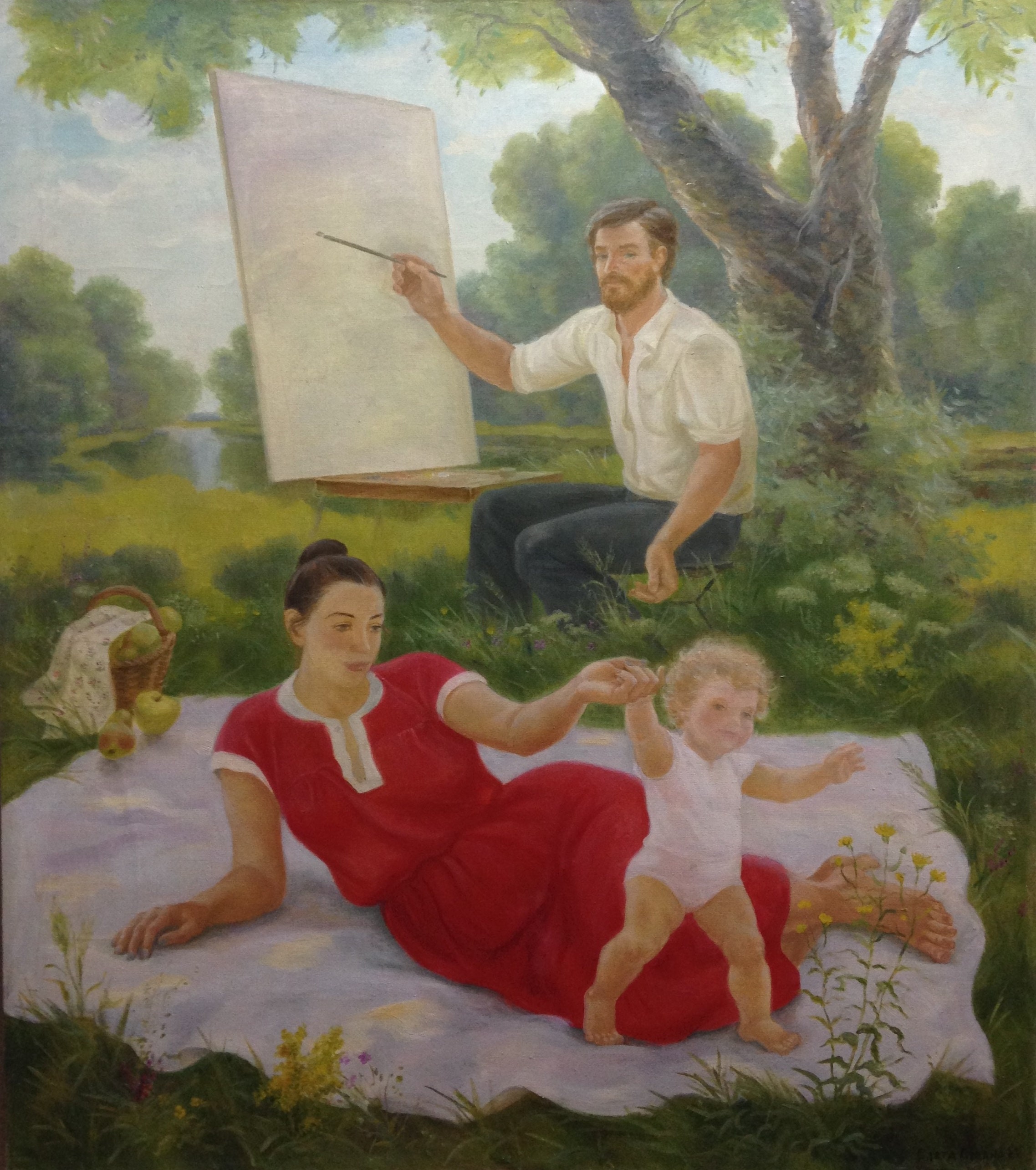 The Original Picture of the USSR "mother and Child" 1986, Artist of ...