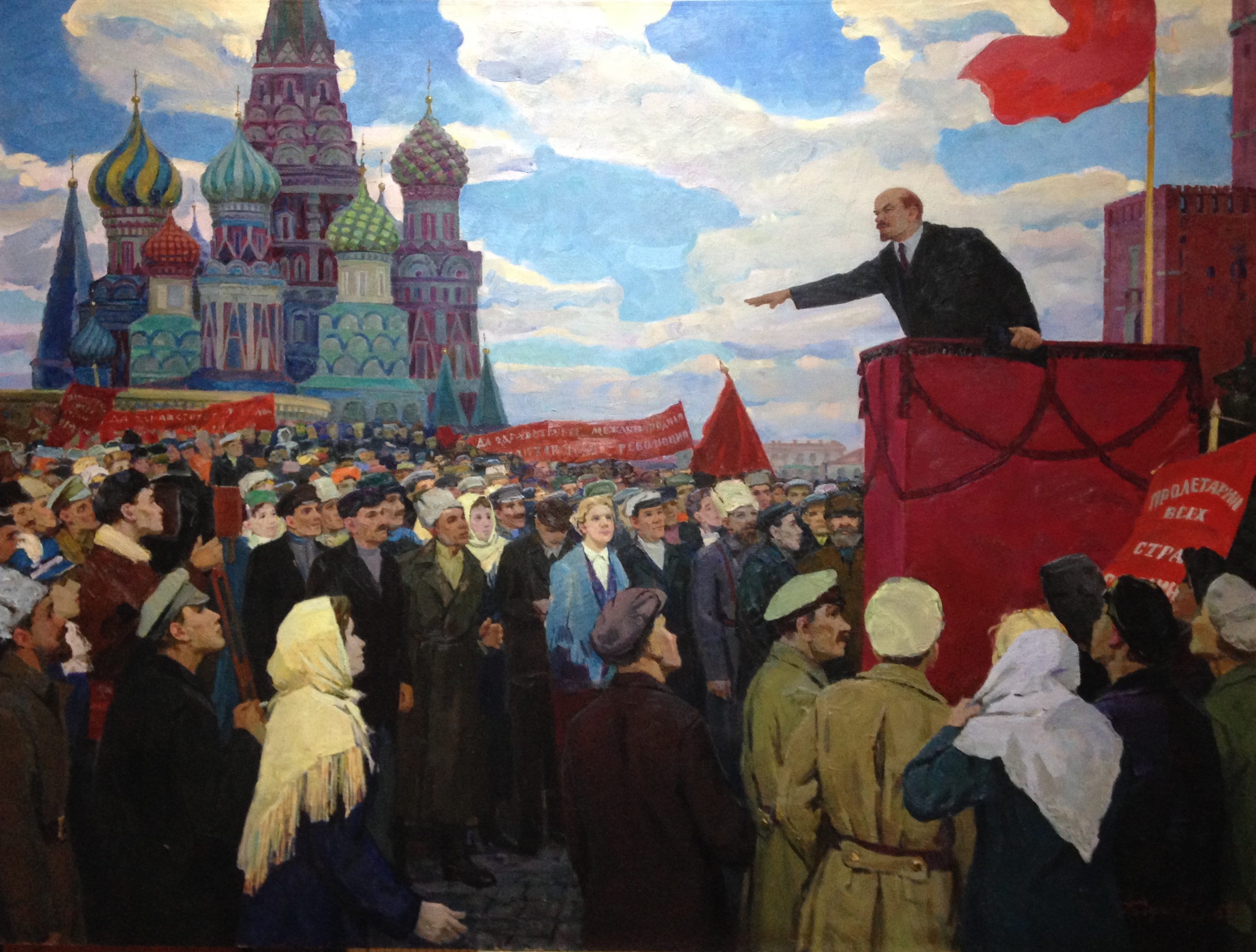 Original Picture of the USSR "lenin at a Rally" 1969, Artist Godunov ...
