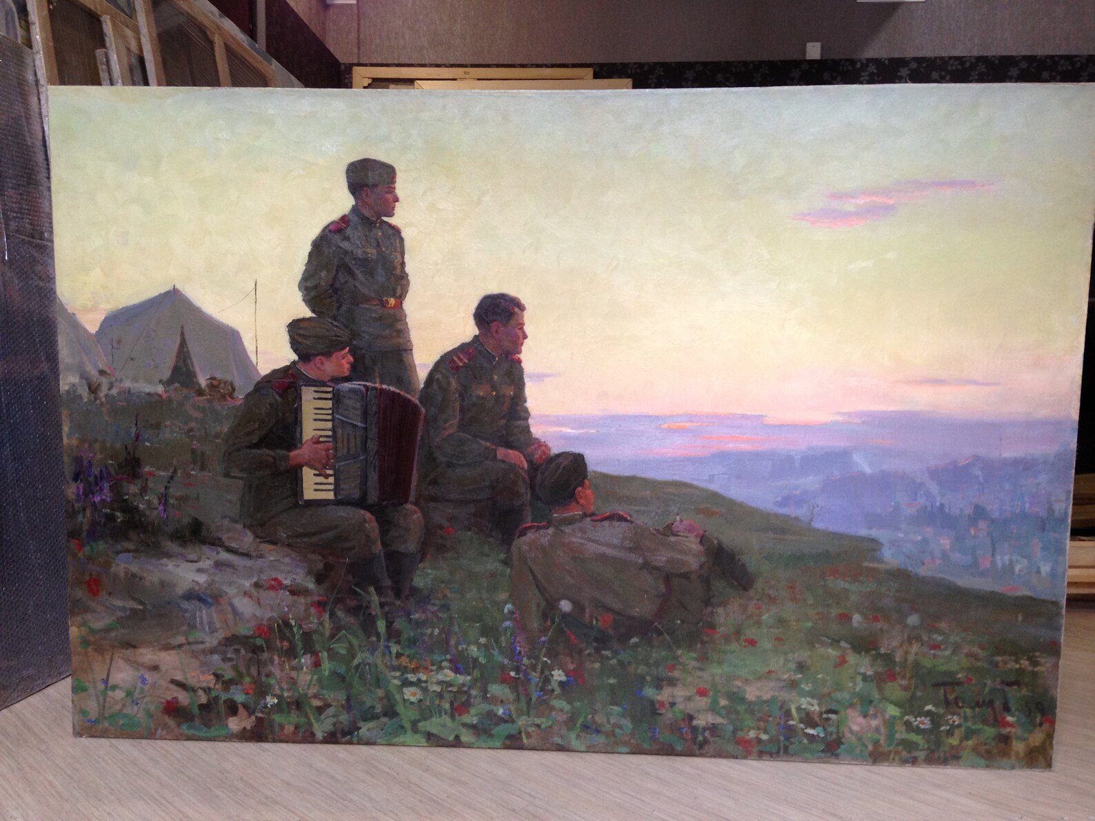 The Original Picture of the USSR "peace Dawn" in 1959, the Artist of ...