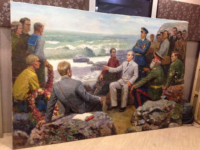 The Original Picture of the USSR "leonid Ilyich Brezhnev on the Lesser ...