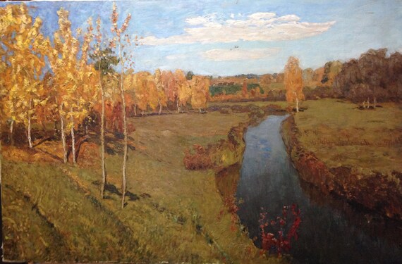 Original Picture of the USSR Landscape golden | Etsy