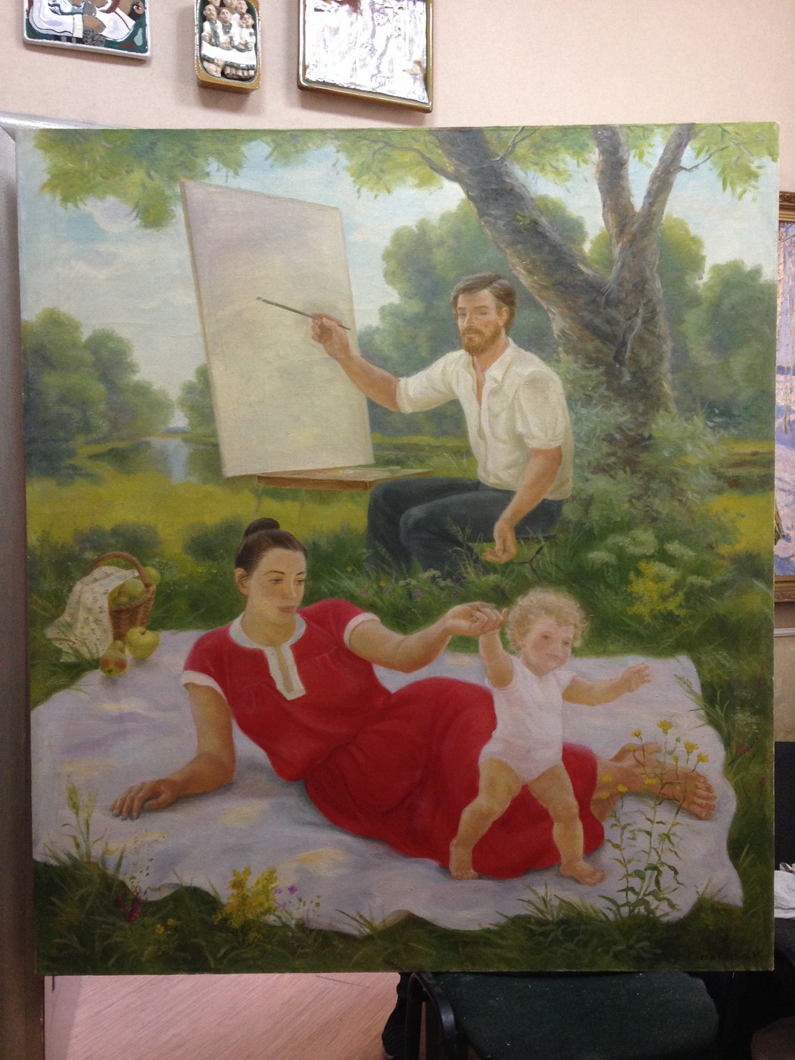 The Original Picture of the USSR "mother and Child" 1986, Artist of ...