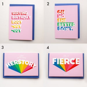 4 X Drag Race Cards Ru Paul Card Drag Queen Card Birthday Card Good ...