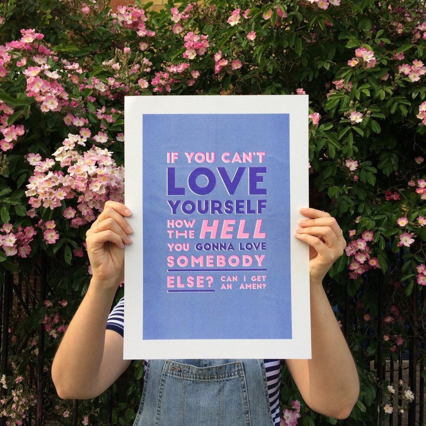 A3 Risograph 'love Yourself' Art Print / Rupaul Quote - Etsy
