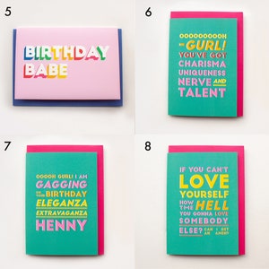 4 X Drag Race Cards Ru Paul Card Drag Queen Card Birthday Card Good ...