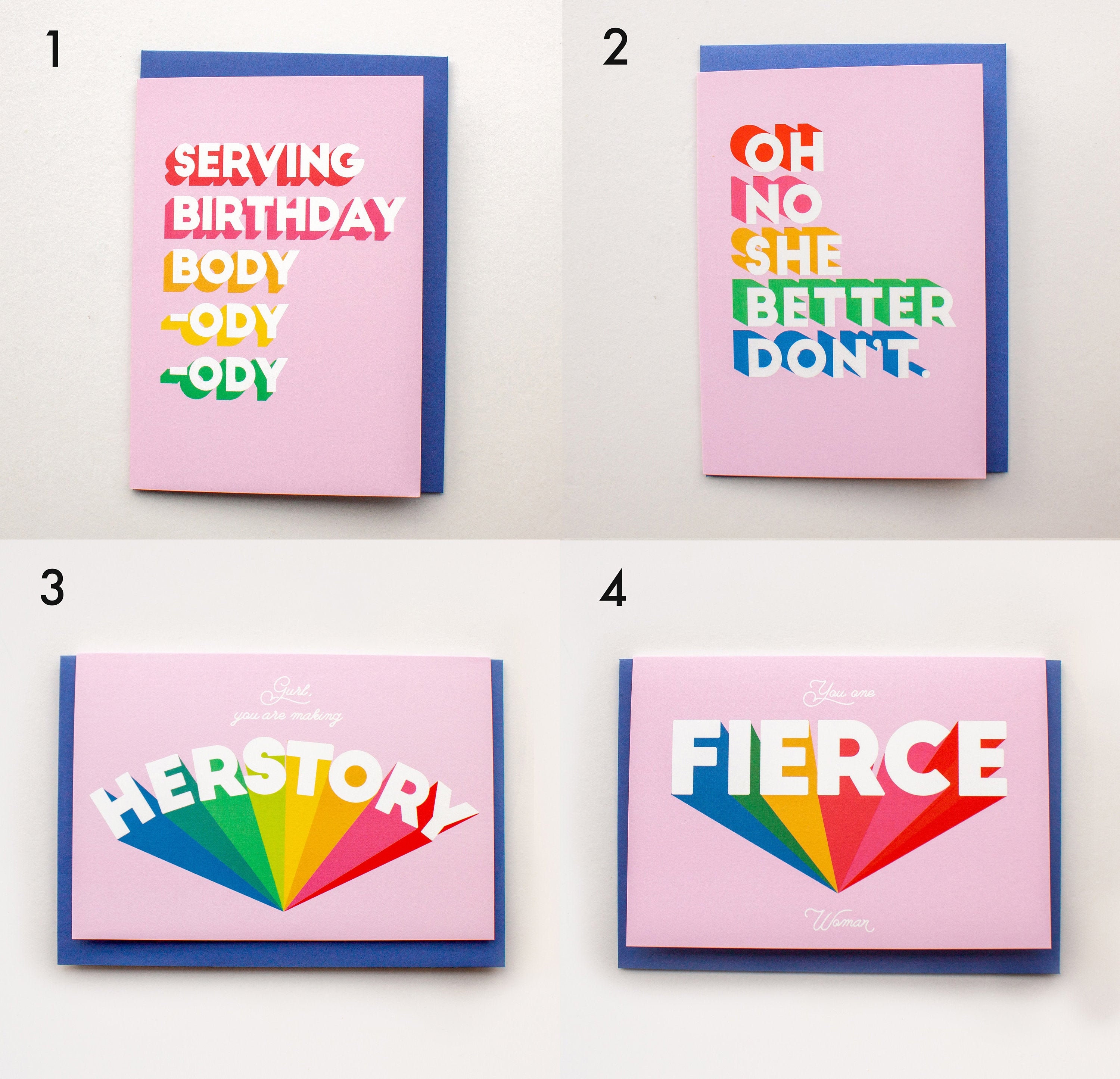 4 X Drag Race Cards Ru Paul Card Drag Queen Card | Etsy