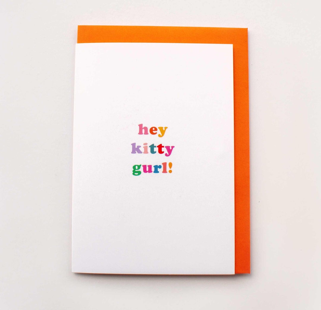 Hey Kitty Gurl Drag Race Card - Etsy