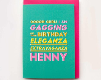 Happy Birthday Card Drag Race - Etsy