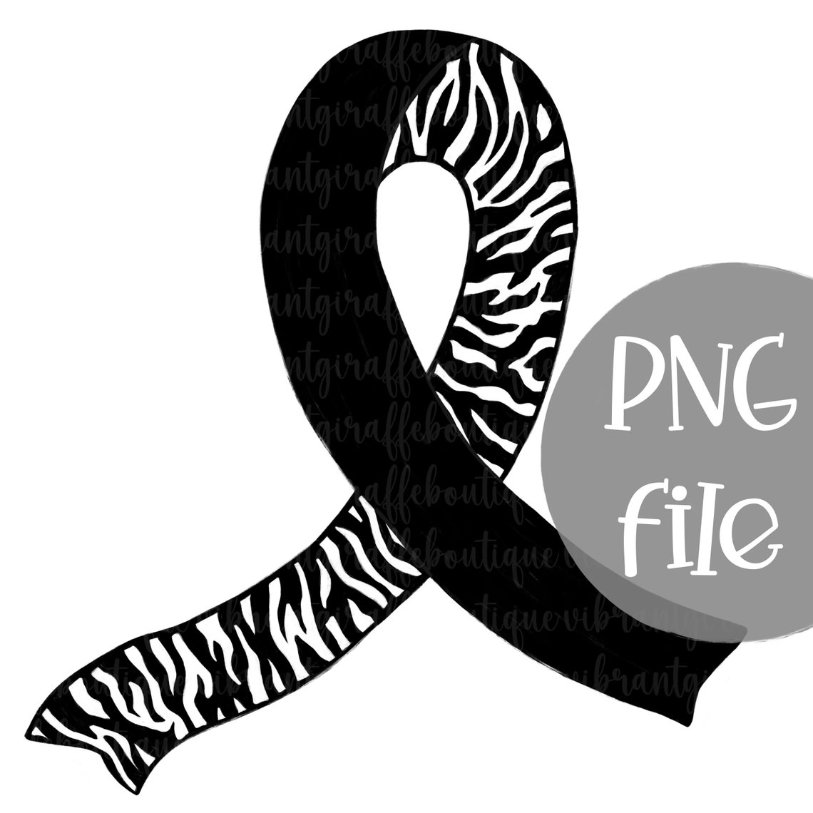 Rare Disease Png Rare Disease Awareness Zebra Ribbon Png - Etsy