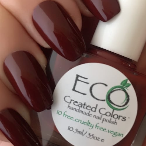 Autumn Brown Red Polish Dark Brown Nail Polish Fall Nails - Etsy Canada