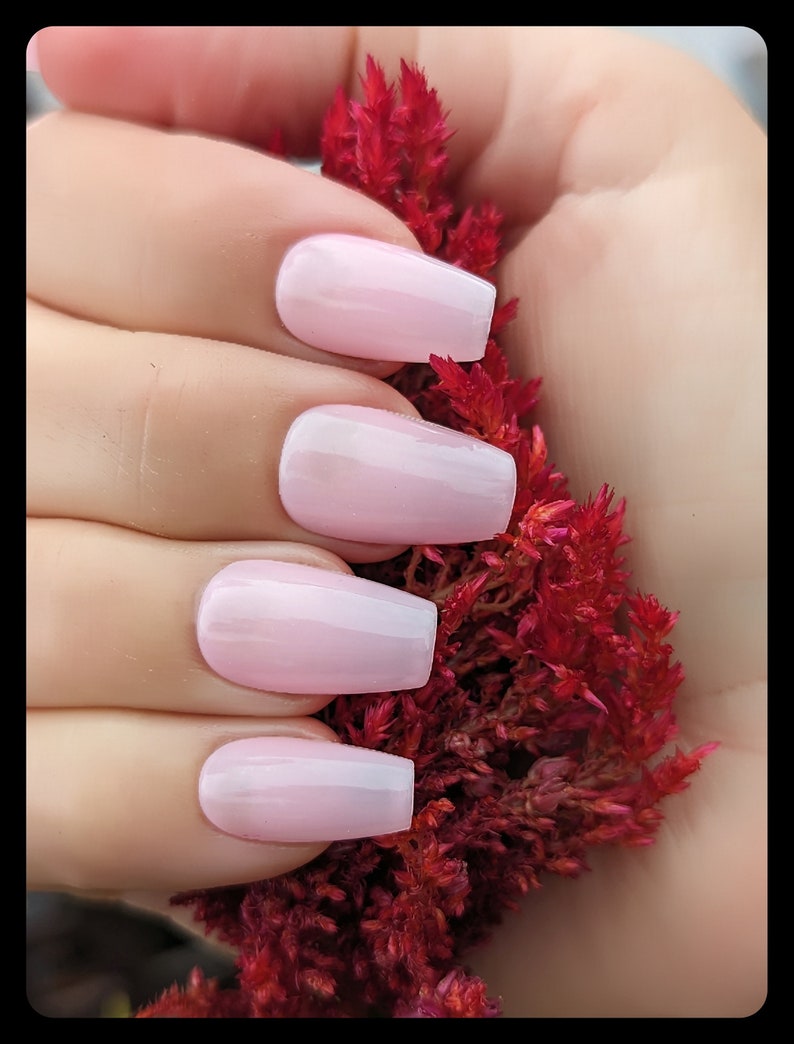 Nearly Sheer: Pink Nail Polish, Vegan, Cruelty-free, Handmade - Etsy