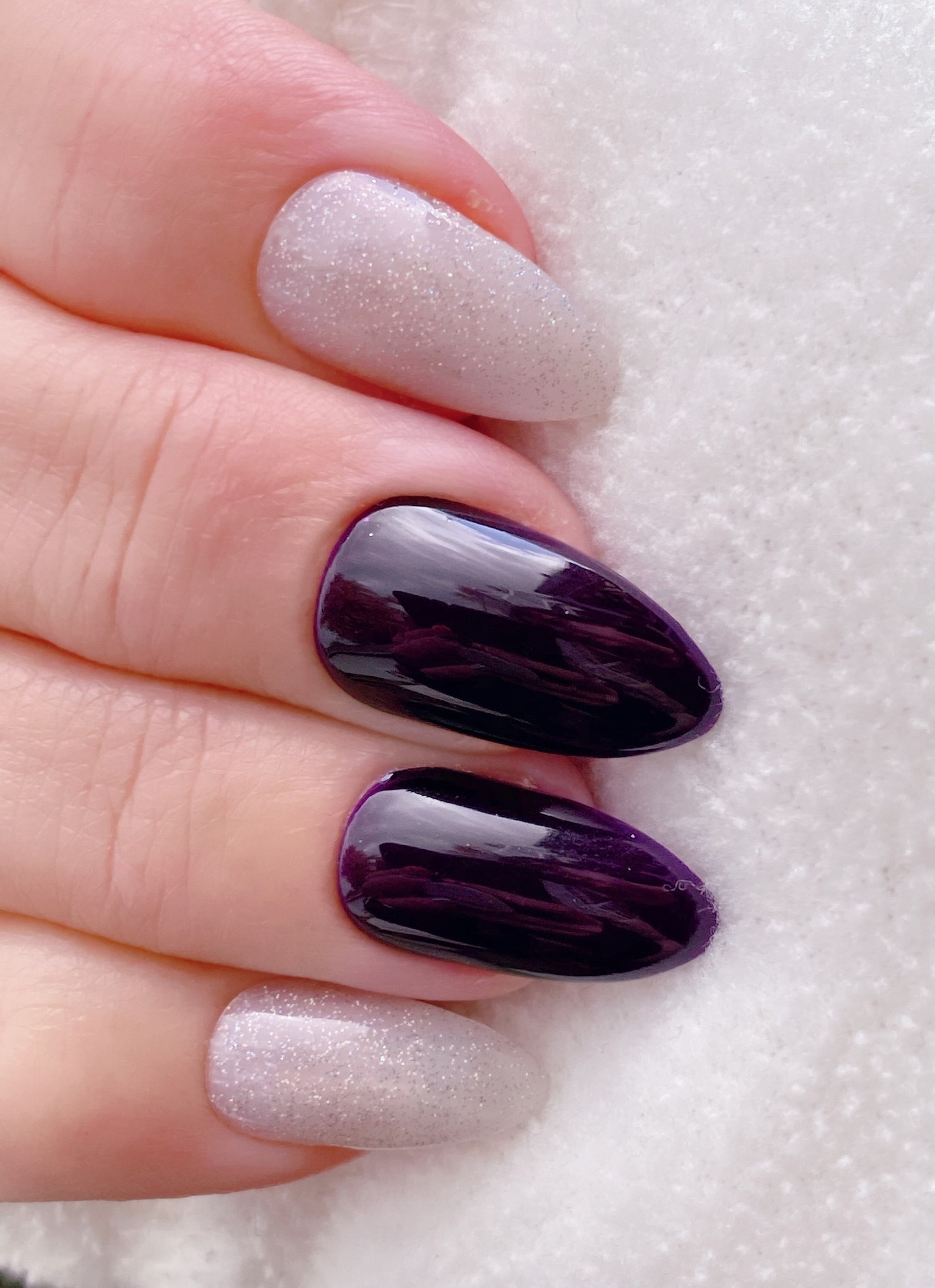 NIGHTFALL : Deep Purple Nail Polish Burgundy/Black Polish | Etsy