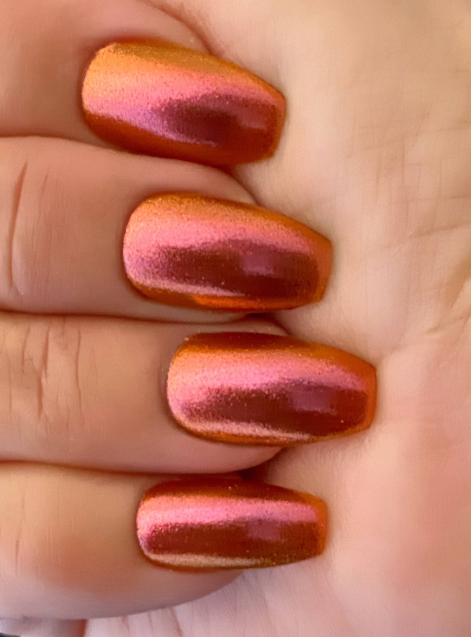 Raspberry Sorbet - Rose Gold Nail Polish, Vegan, Color Shifting Polish ...