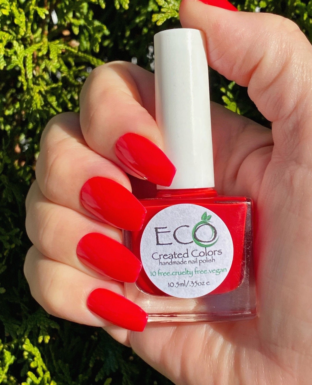 Cherry Apple Red: Red Nail Polish, Bright Red Polish, Summer Nail ...