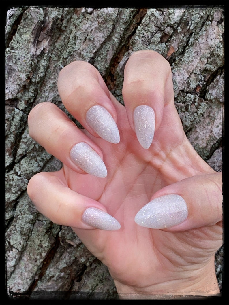 Diamond Dust Silver Holographic Nail Polish Glitter Polish | Etsy