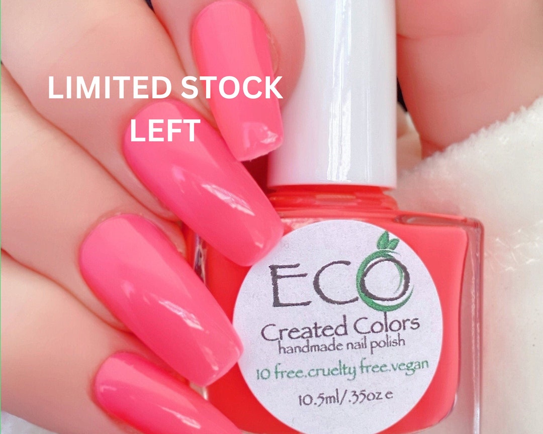 Pink Nail Polish, Nail Lacquer, 10 Free Nail Polish, Vegan Polish ...