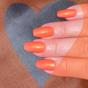Orange Shimmer Nail Polish, Orange With Gold Shimmer : Orange Sunshine ...