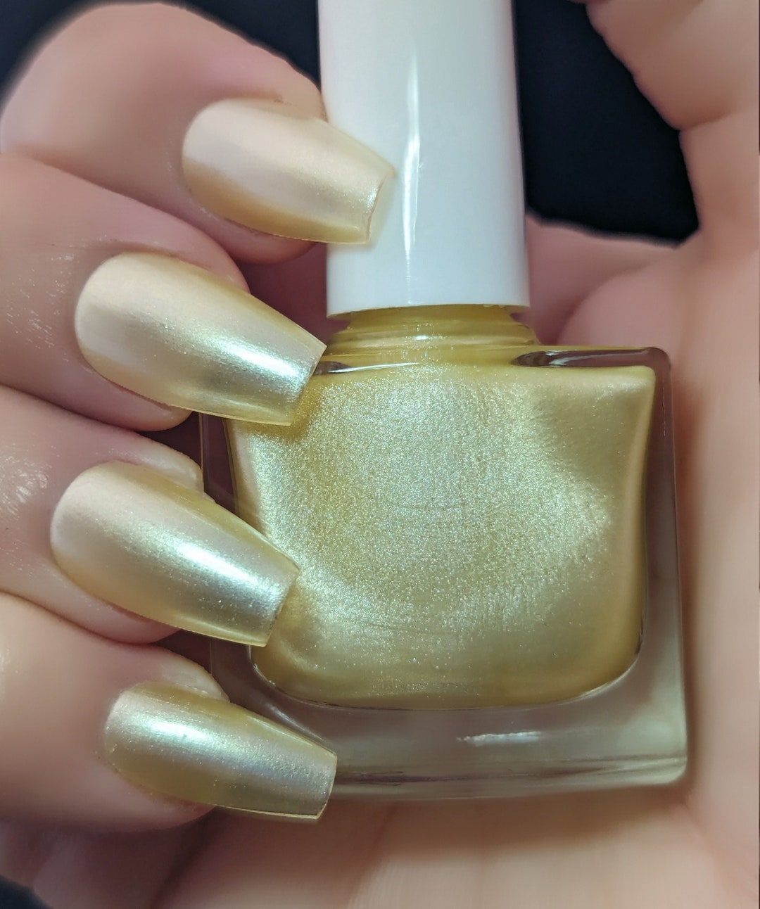 Daisy - Yellow Nail Polish, Pastel Yellow Shimmer Nail Polish, Spring ...