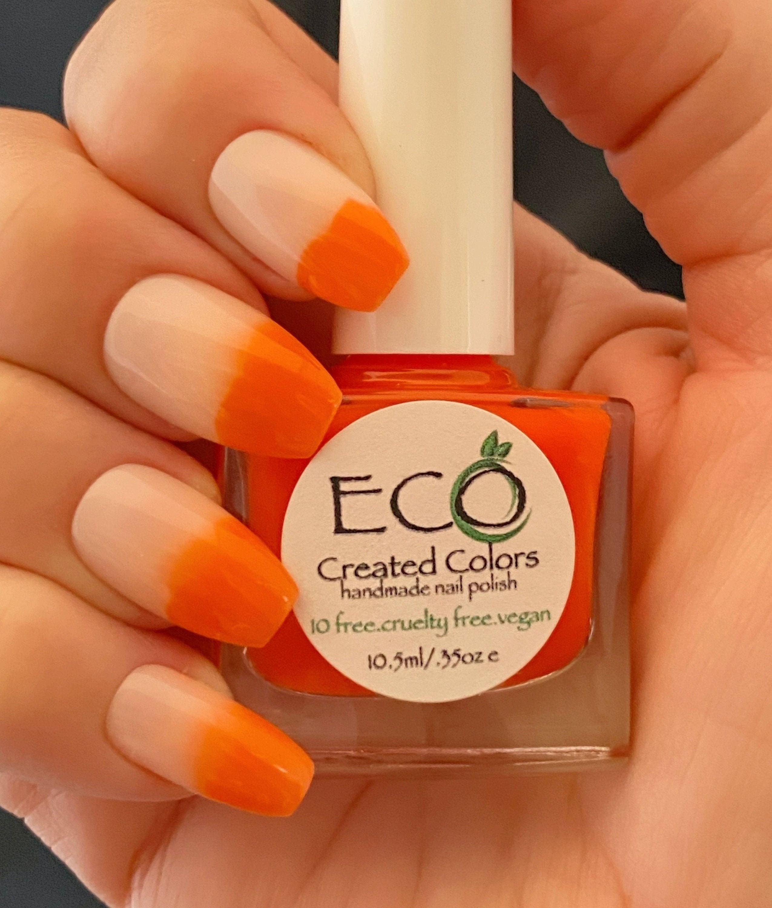 Dreamsicle Orange to Colorless Thermal Changing Nail Polish | Etsy