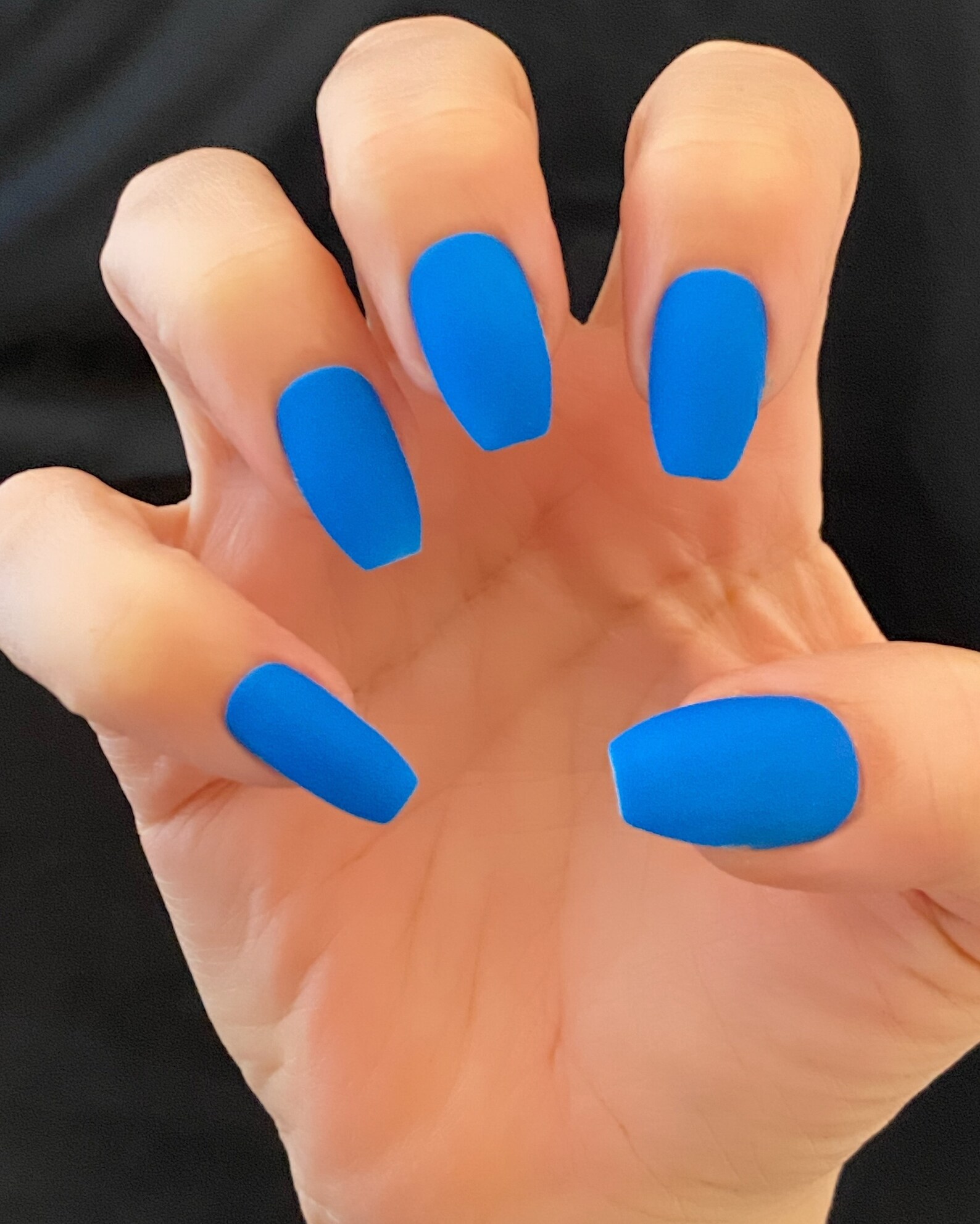 Matte Blue Nail Polish Blue Polish Matte Cream Nail Polish : | Etsy